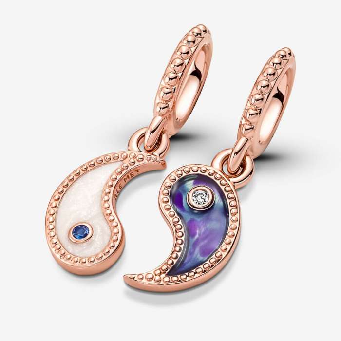 Splittable Yin & Yang Sparkling Dangle Charm – Stylee