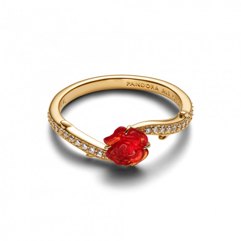 Disney Beauty and the Beast Enchanted Rose Ring 14k gold plating – Stylee